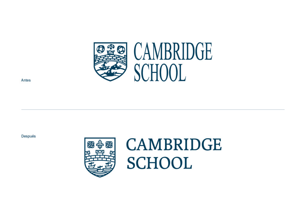 Logo restyling Cambridge School - New look for logo | Vibranding
